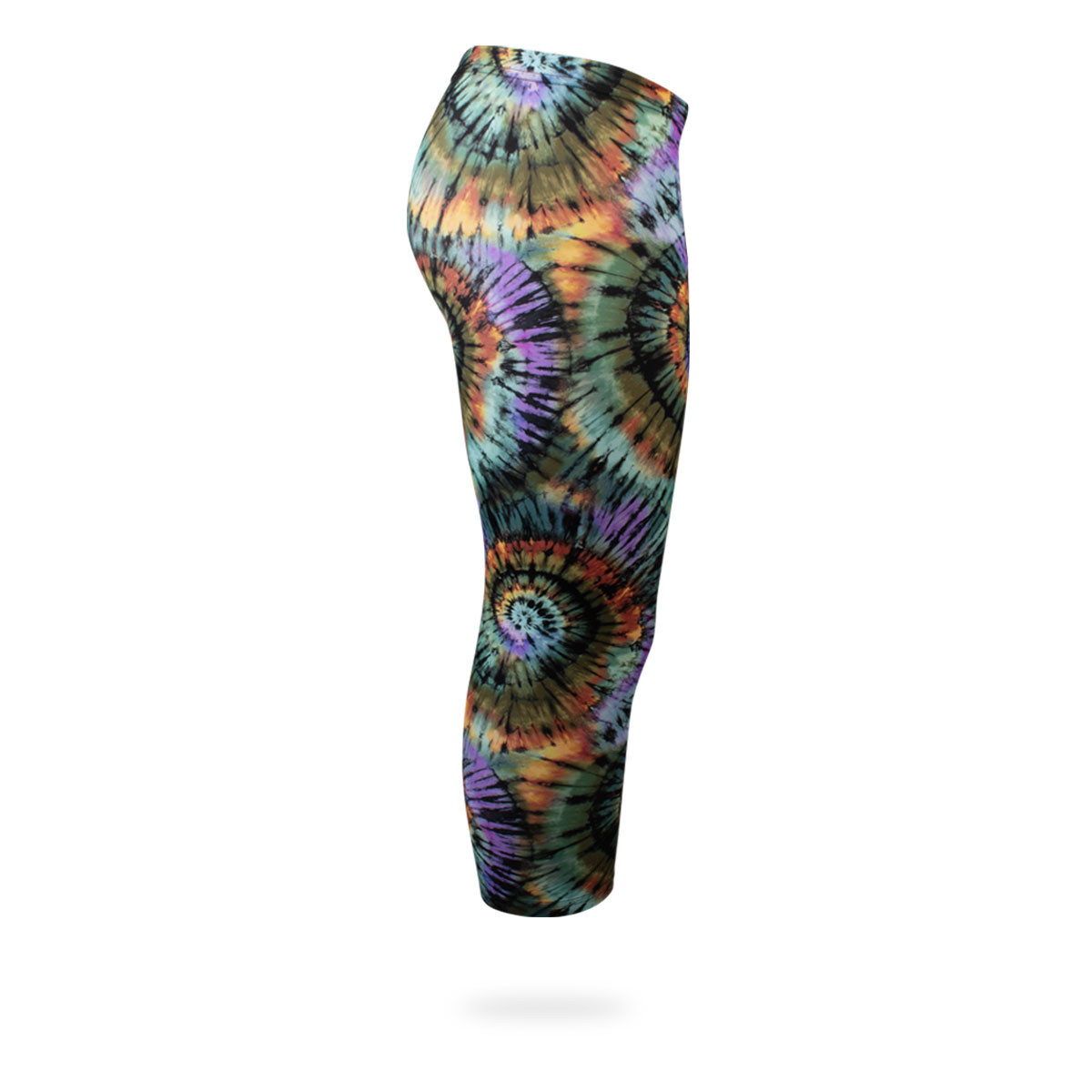 Women's Wild Print Compression Spandex Padded Cycling Capris