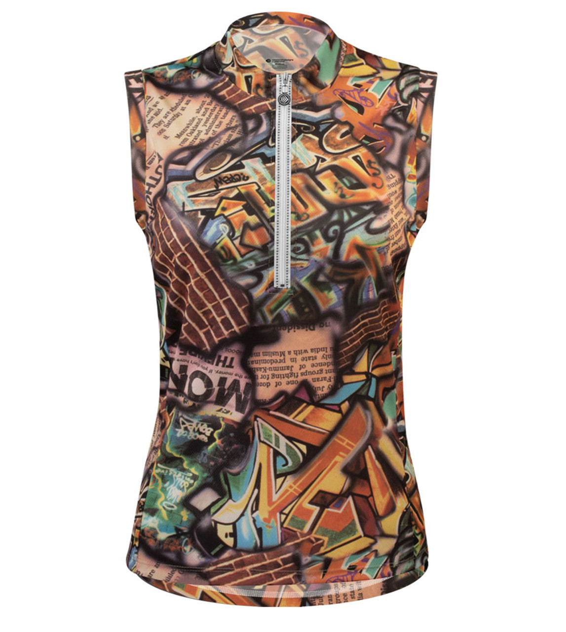 Womens Sleeveless Cycling Jersey Womans Specific Wild Print Bike Jersey