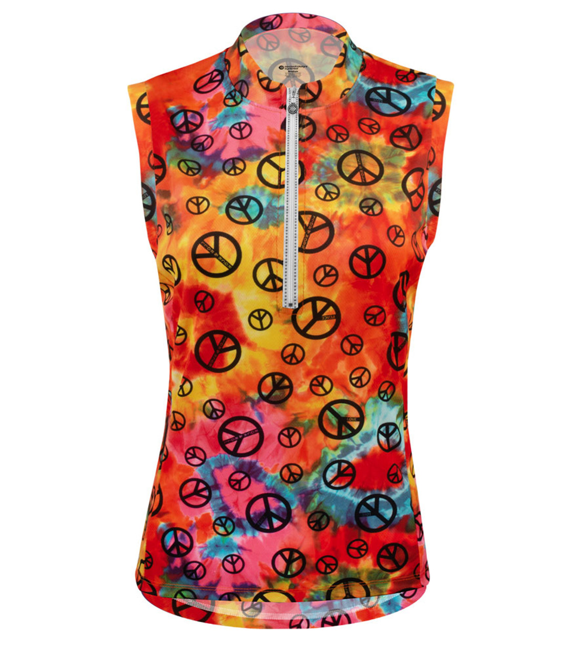 Womens Sleeveless Cycling Jersey Womans Specific Wild Print Bike Jersey