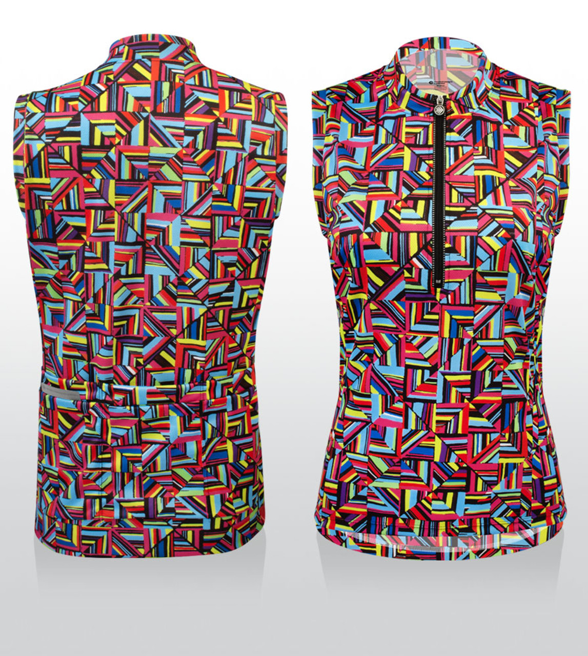 Womens Sleeveless Cycling Jersey Womans Specific Wild Print Bike Jersey