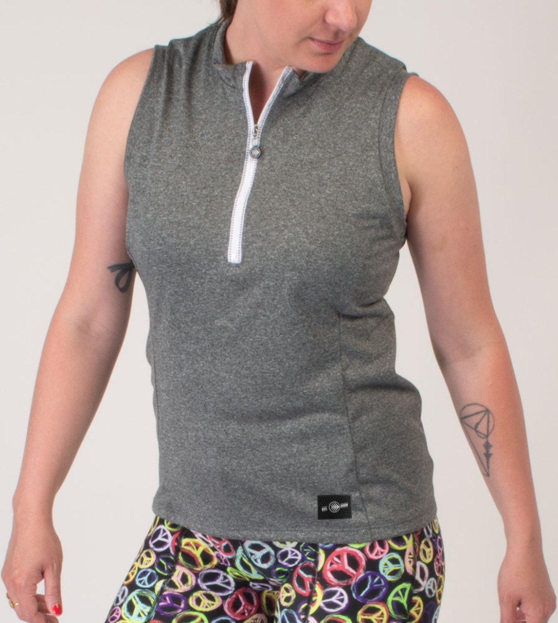Womens Thrive Sleeveless Cycling Jersey Lightweight Biking Shirt
