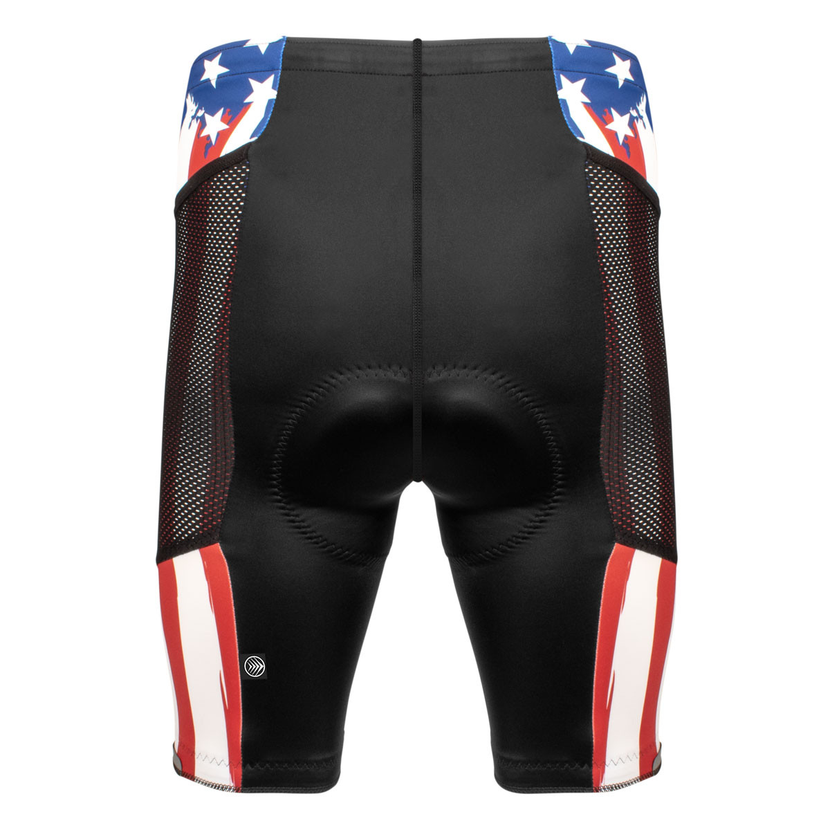 Men's Gel Touring Cycling Shorts - Stars & Stripes | Padded & Pockets