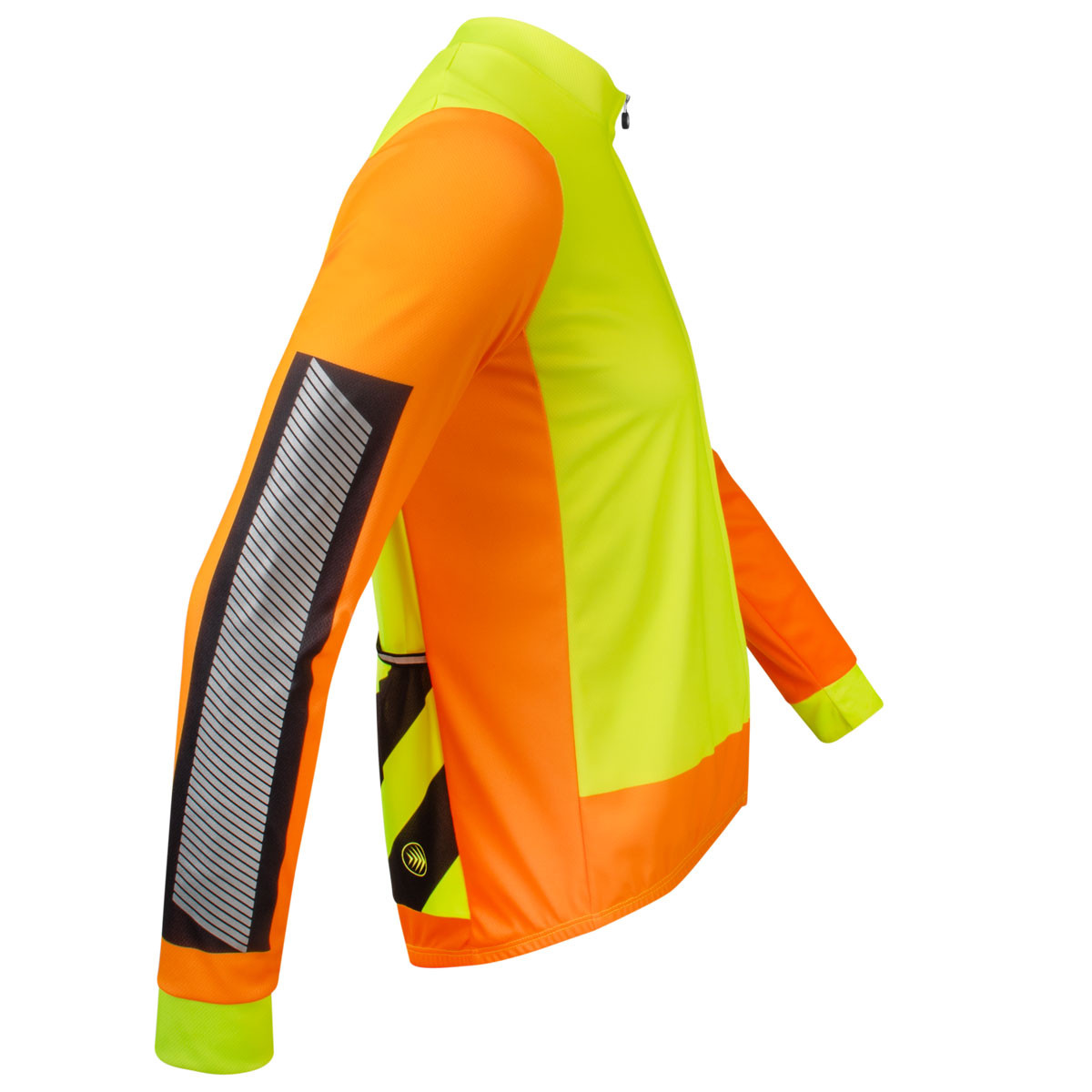 Men's High Visibility Long Sleeve Cycling Jersey | Sun Protection UPF 50+