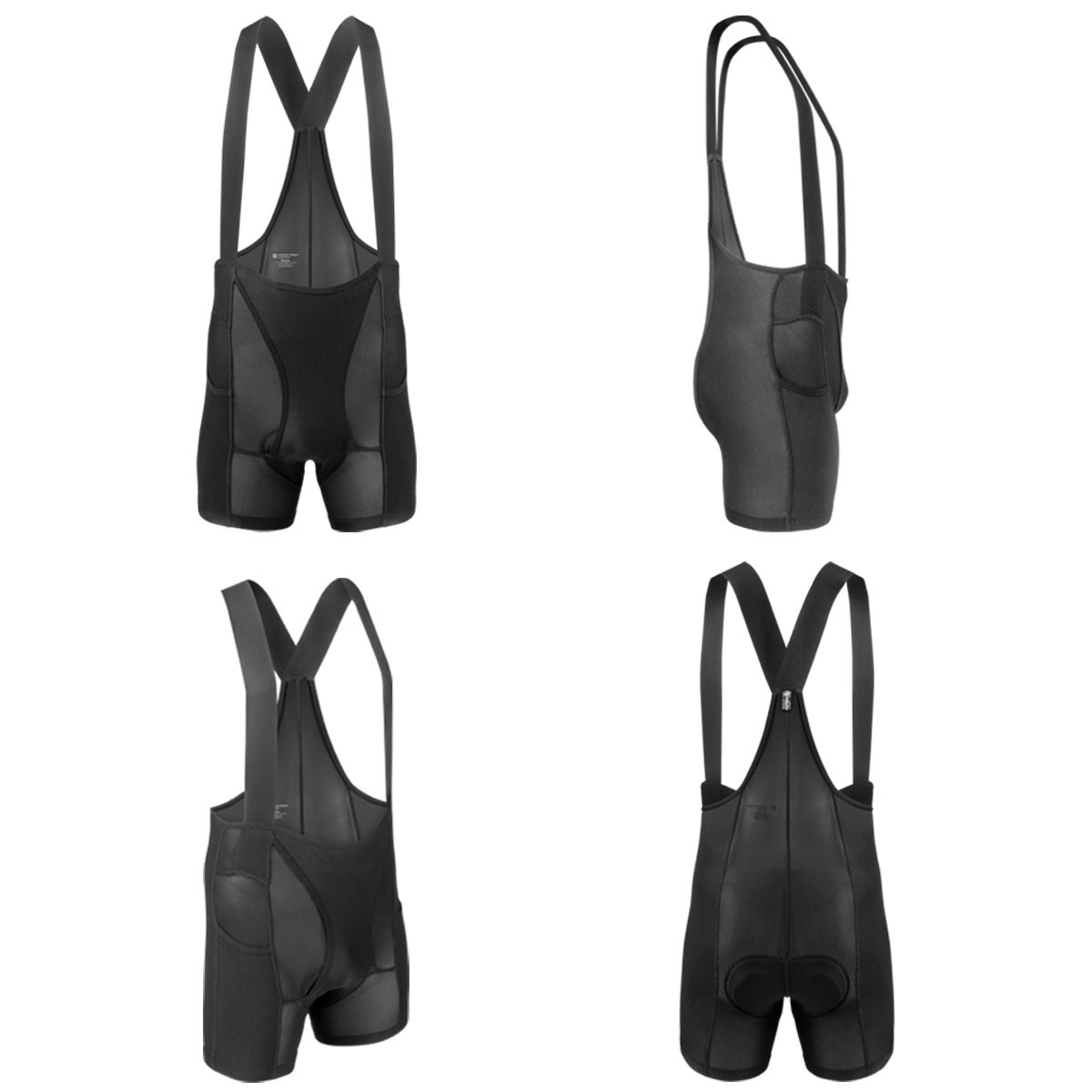 Men's Stretch Mesh Bib-Liner | 5 Inch Inseam Padded Cycling Underwear