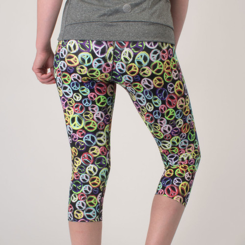 Women's Wild Print Compression Spandex Padded Cycling Capris
