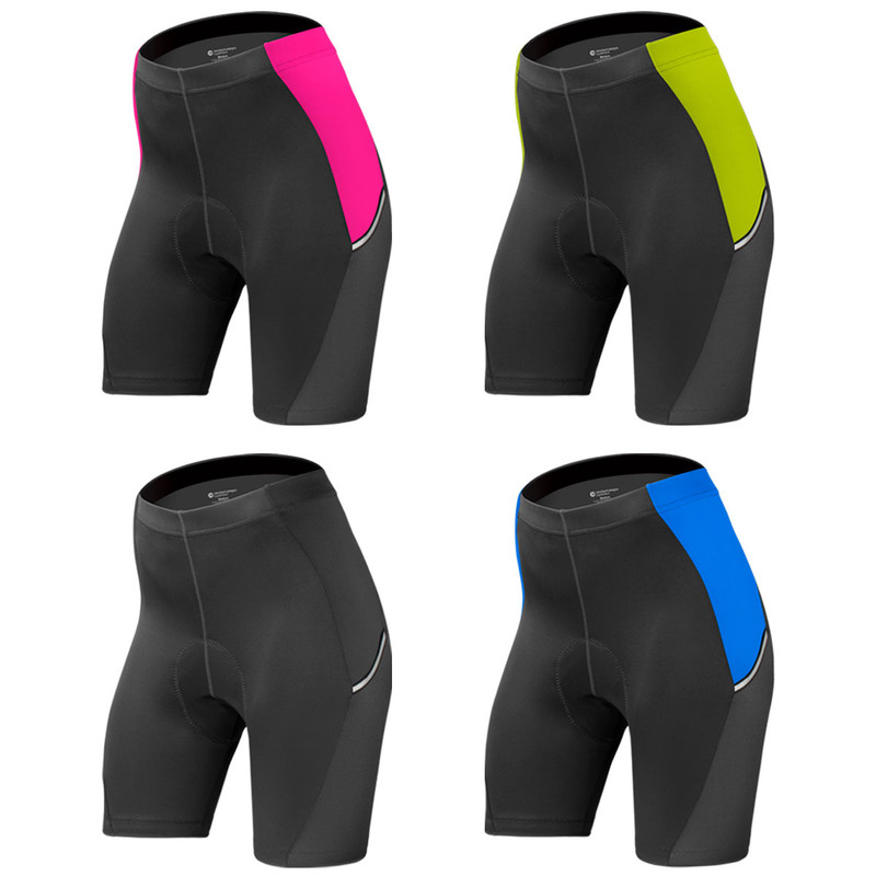 Women's All Day Padded Cycling Shorts with Reflective Pockets