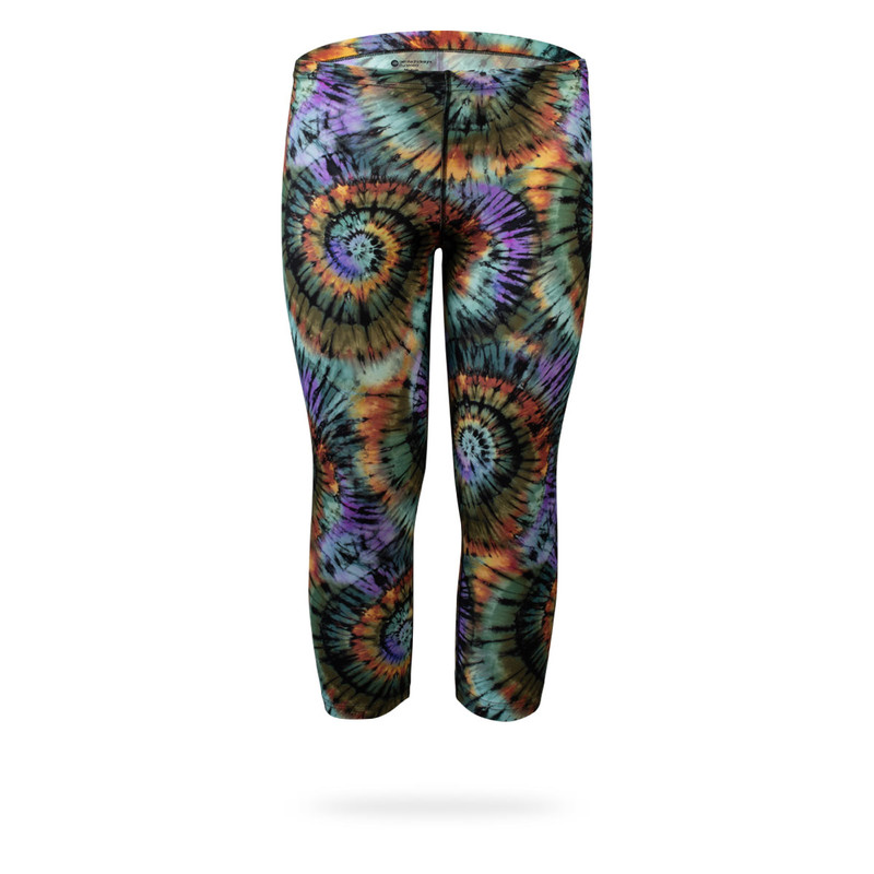 Women's Wild Print Compression Spandex Padded Cycling Capris