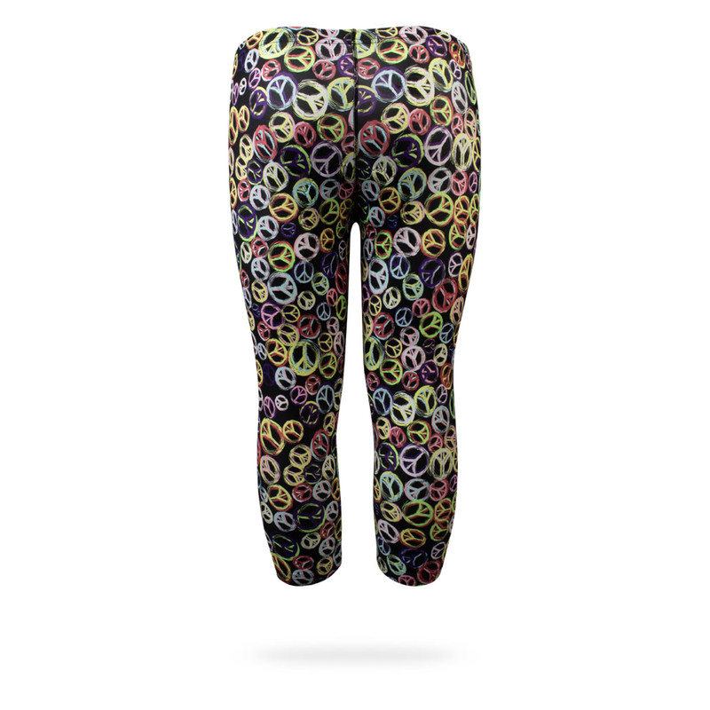 Women's Wild Print Compression Spandex Padded Cycling Capris
