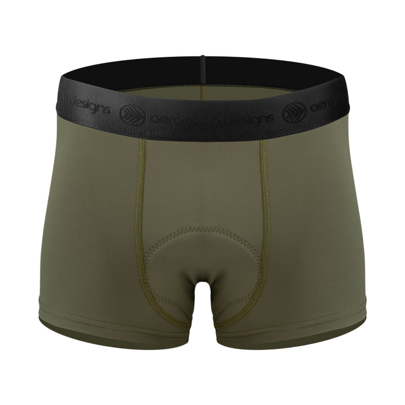 Men's Shorty Cycling Underwear | 3" Inseam Padded Boxer Brief | Aero Tech