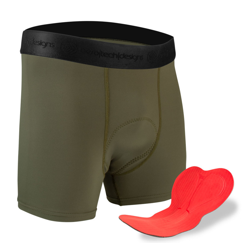 Men's Shorty Cycling Underwear | 5" Inseam Padded Boxer Brief | Aero Tech