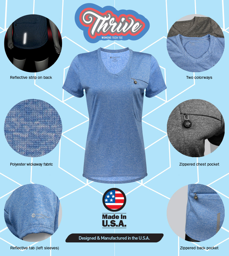 Women's Thrive Tech T-Shirt | Woman's High-Performance Athletic Tee
