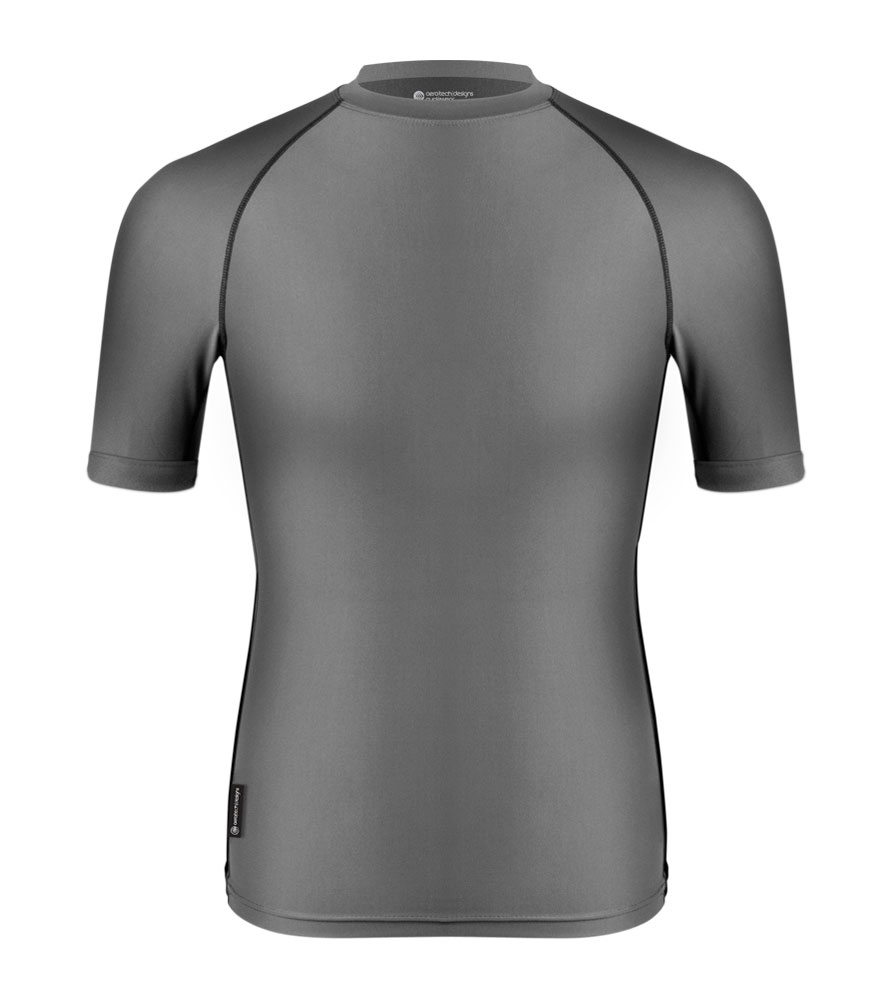 Short Sleeve Compression Base Layer in Black, Gray, and White