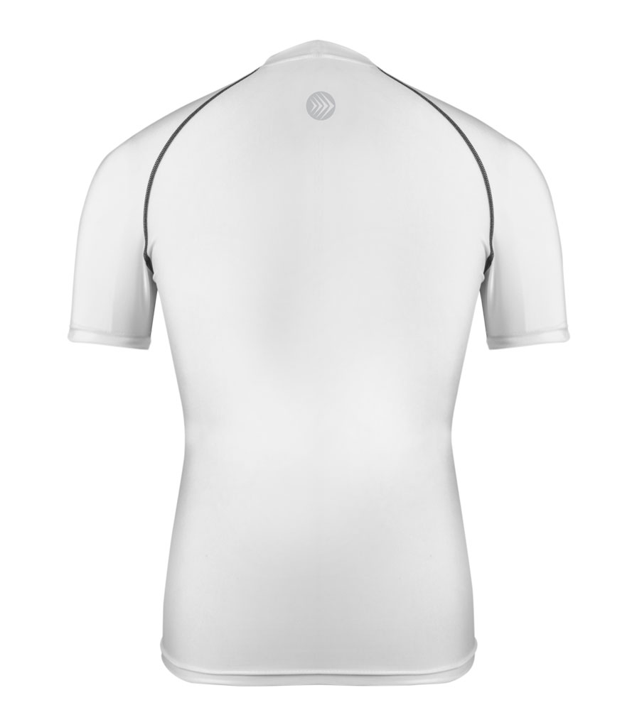 Short Sleeve Compression Base Layer in Black, Gray, and White