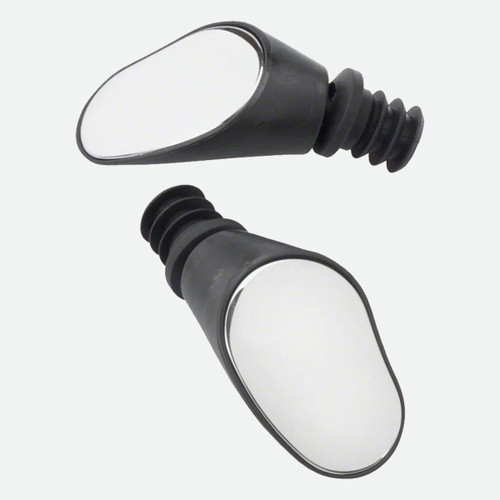 Sprintech Drop Bar Mirror Set | Double Rearview Bicycle Mirrors - Black