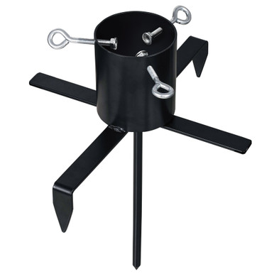 Metal Outdoor Christmas Tree Stand - 17.5" - Black | Northlight Seasonal