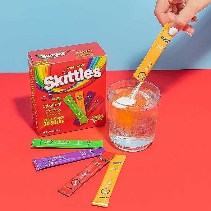 All Sport - 10122541 Low Cal Skittles Drink Mix Sticks - State Safety