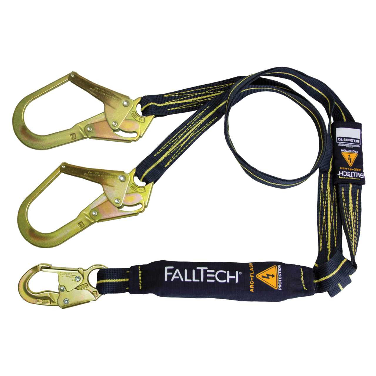 FallTech 8242Y3AF Kevlar Double-Leg Tie-Off Lanyard