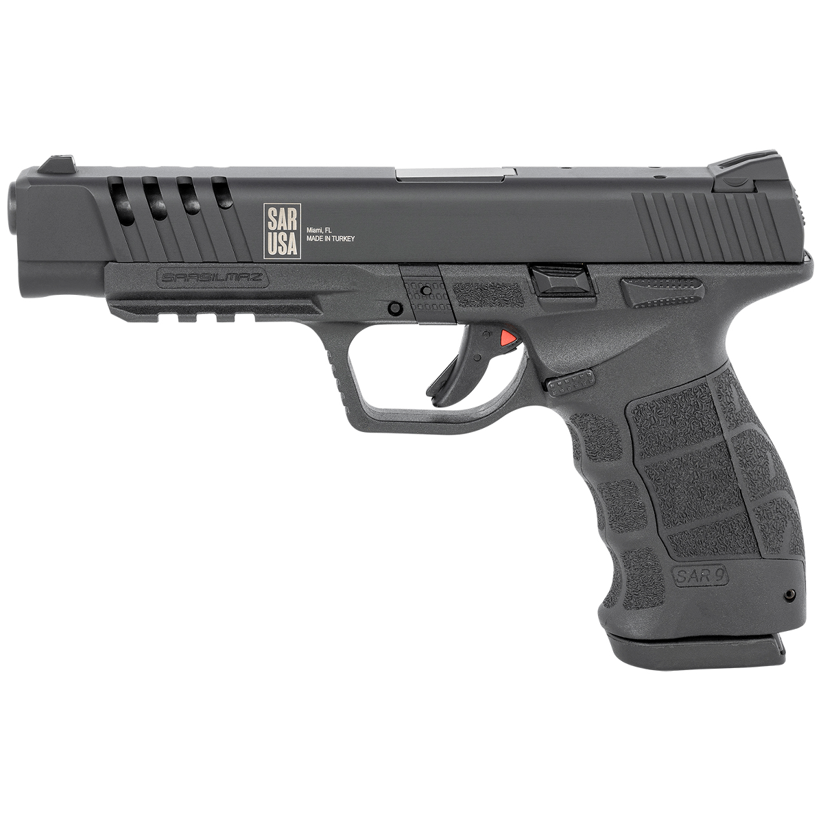 Sar USA SAR9SPTBL SAR9 Sport 9mm Luger 5.20" 17+1 Black Ported Steel ...