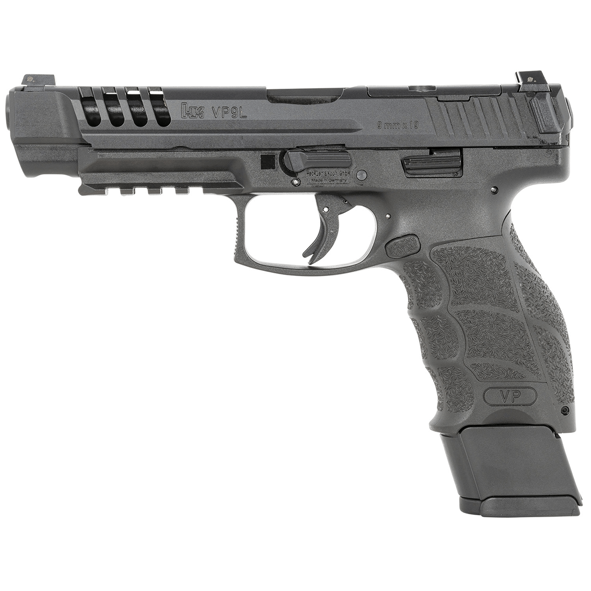 HK 81000737 VP9L 9mm Competition Pistol 20+1 5" Black Polygonal Barrel