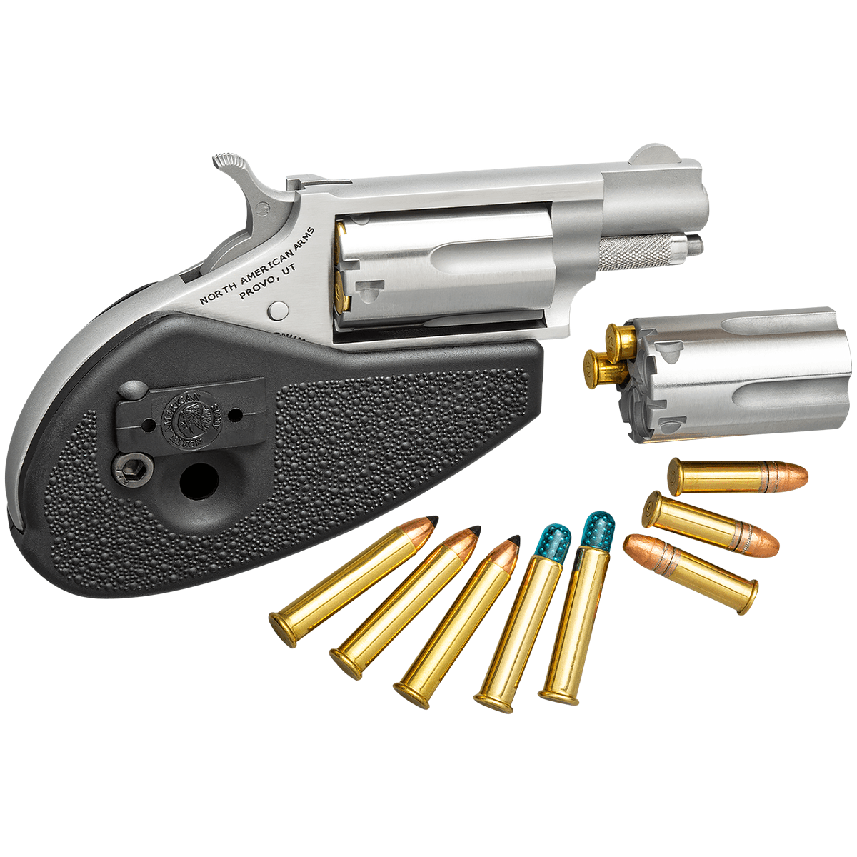 North American Arms 22MSCHG Mini-Revolver 22 LR or 22 WMR Mini Revolver ...