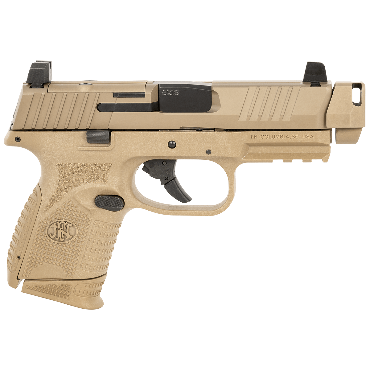 FN 509C Compact 9mm Flat Dark Earth PVD Semi Automatic Handgun