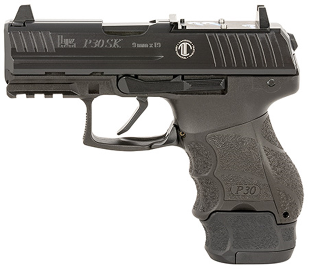 Langdon Tactical Tech P30SK LEM 9mm Luger 10+1/13+1 4.40" Black Steel ...