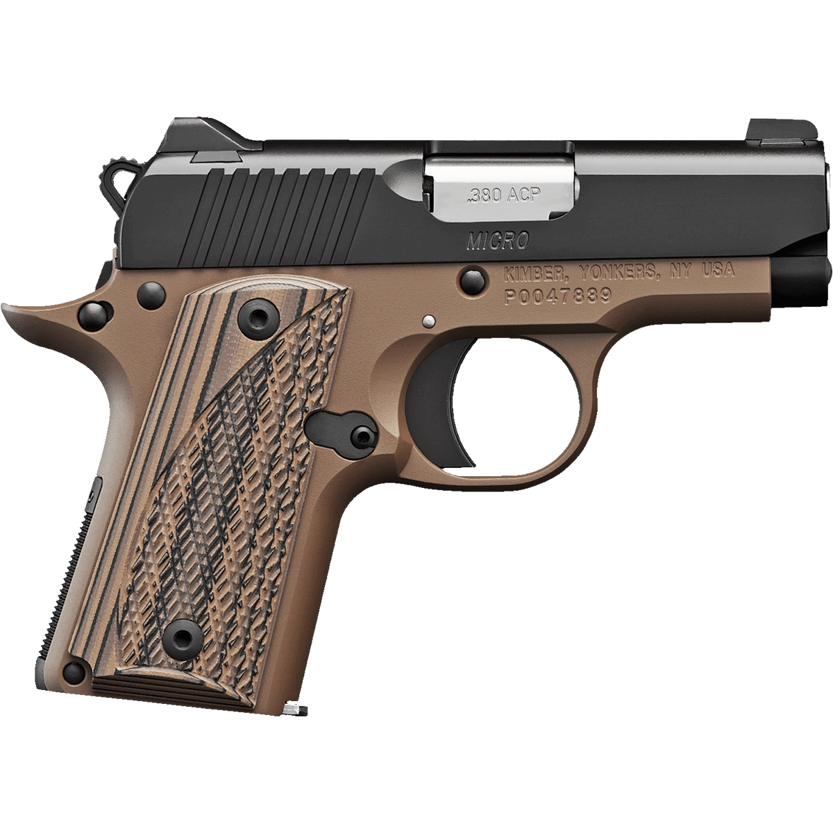 Kimber 3300208 Micro Desert Night NS 380 ACP 7+1 2.75" Matte Black ...
