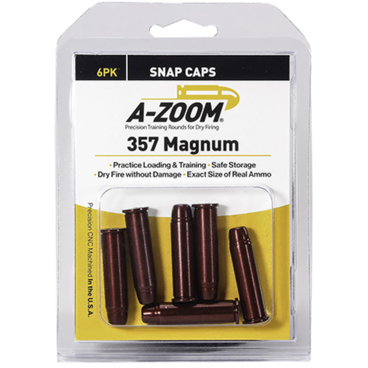 A-Zoom Revolver Snap Cap .357 Mag 6-Pack - 16119