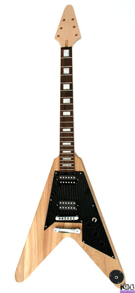 DIY flying V shaped electric guitar kit