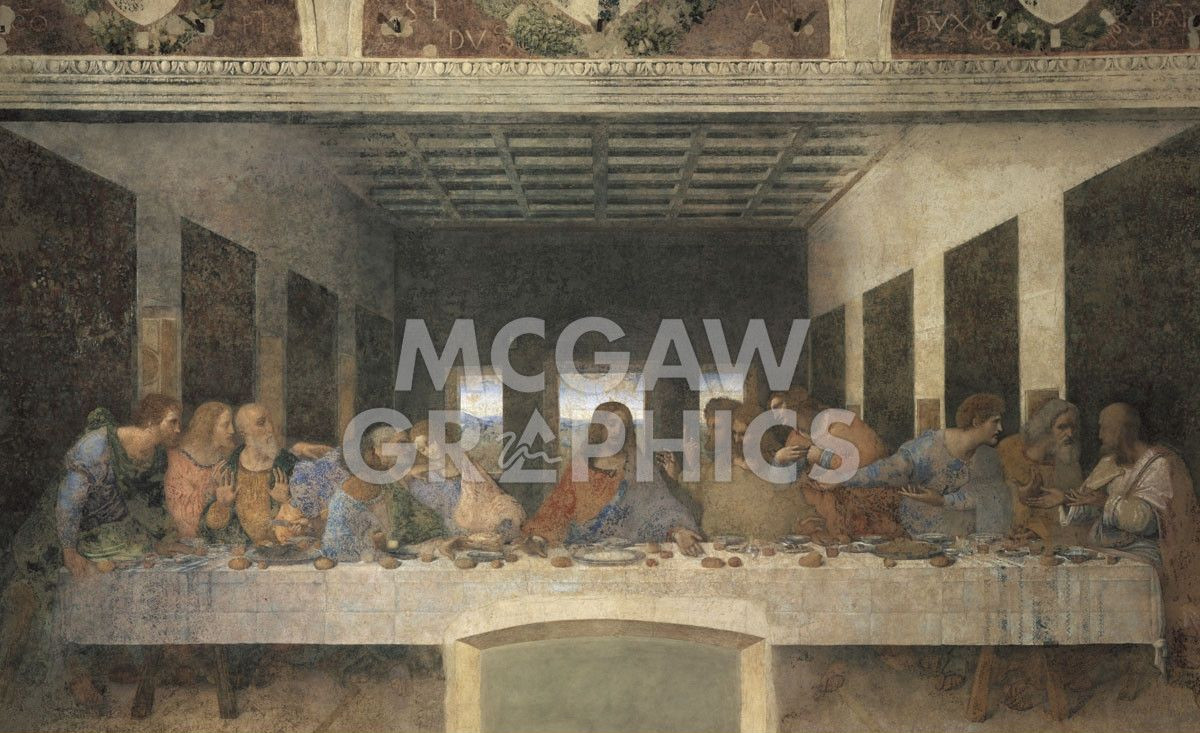 The Last Supper;1498 (post-restoration) - Passepartout