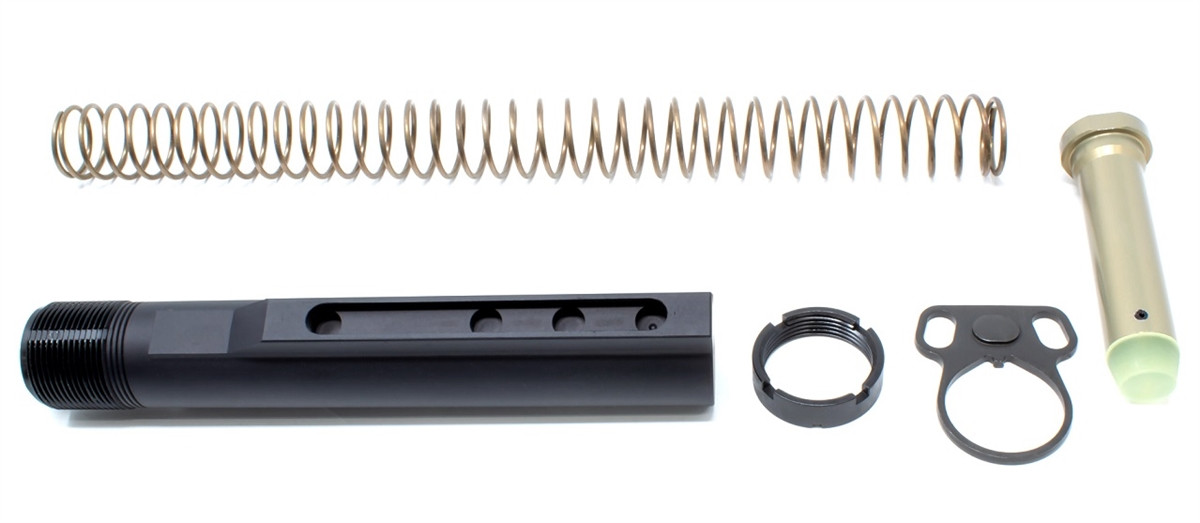COLT True Mil-Spec 4 position Buffer Tube Kit - Ambi End Plate