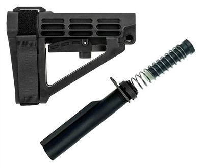 SB Tactical SBM4 Pistol Stabilizing Brace + Pistol Buffer Tube Kit - FDE