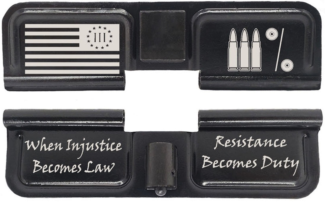 Laser Engraved Ejection Port Door Kit - 3% / Bullet / Scrip