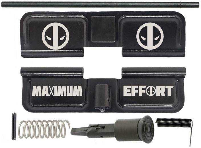 AR15 Upper Completion Kit w/ Engraved Port Door - Deadpool / Maximum Effort
