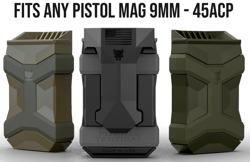 Pitbull Tactical 9mm to .45ACP Universal Mag Carrier Gen 2
