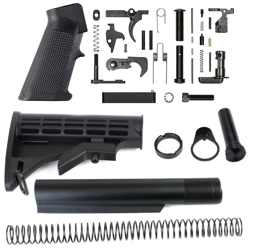 Tactical Sport Complete Lower Build Kit - Mil-Spec M4 Stock Kit