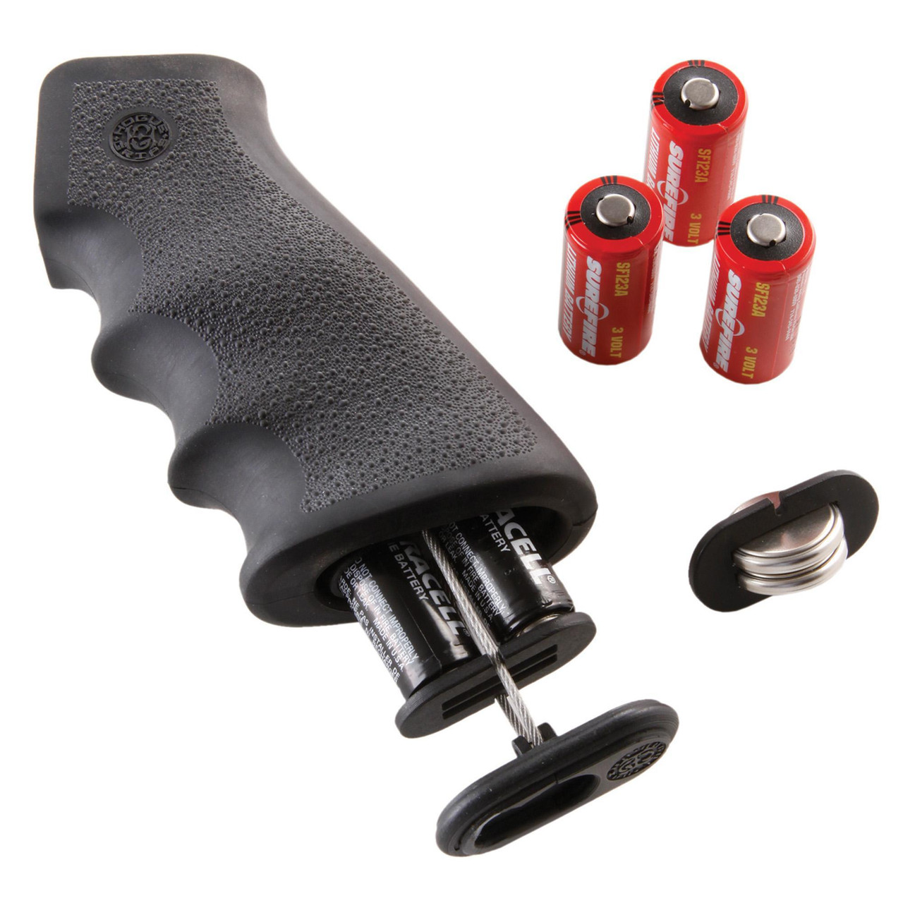 Hogue AR-15 OverMolded Pistol Grip W/ Storage Kit - Finger Grooves ...