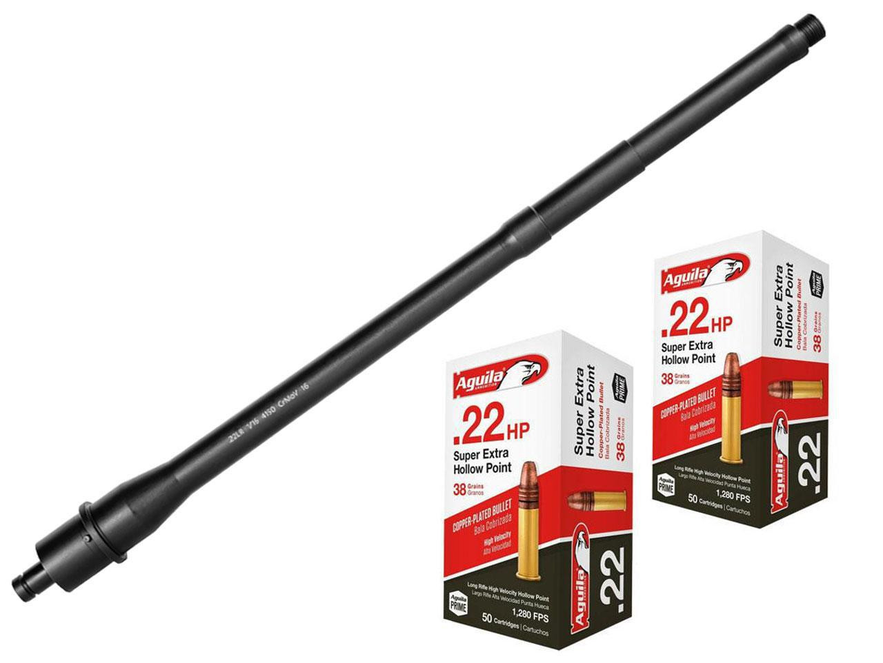 Ammo Bundle | 16" .22 AR Barrel, Pencil Lightweight Profile + .22 Long ...