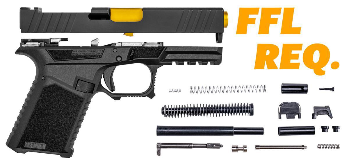Glock 19 Gen 3 Style Build Kit W/ RMR Cutout - Black | Gold (TiN ...