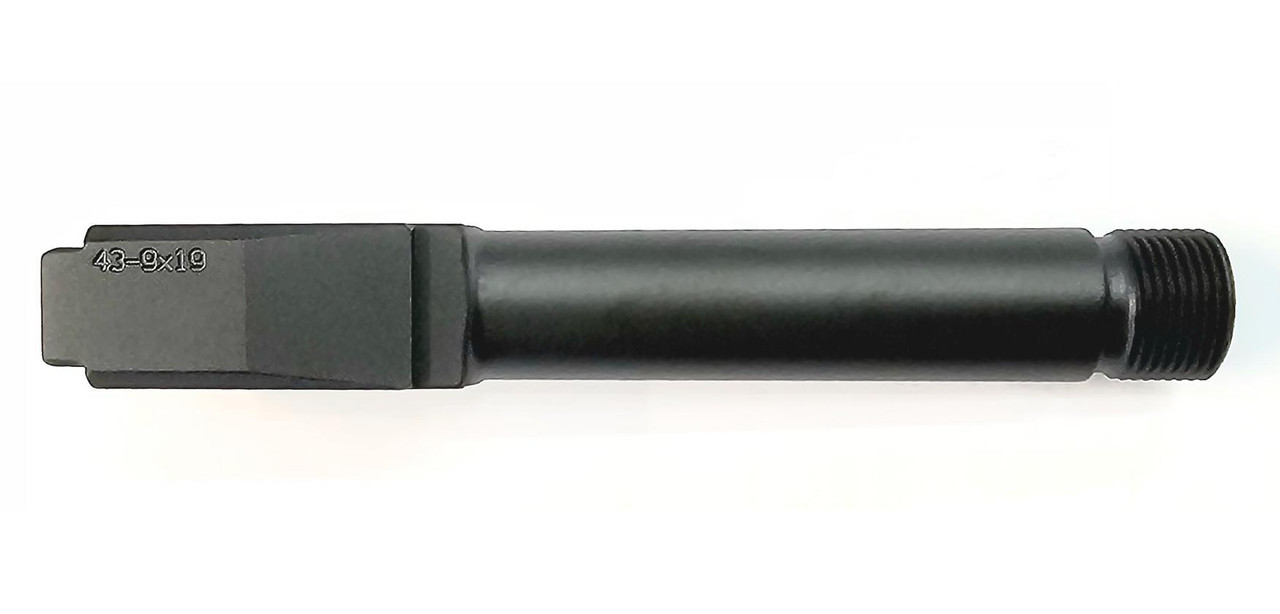 Drop In 9mm (Threaded) Barrel - Black Nitride - Fits Glock 43 ...