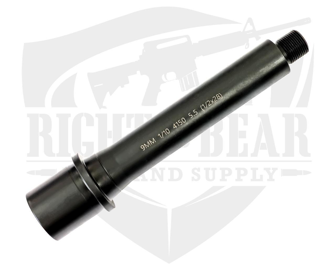 Right To Bear 5.5" 9mm Straight Profile Barrel - Modern Series, 1/2x28 ...