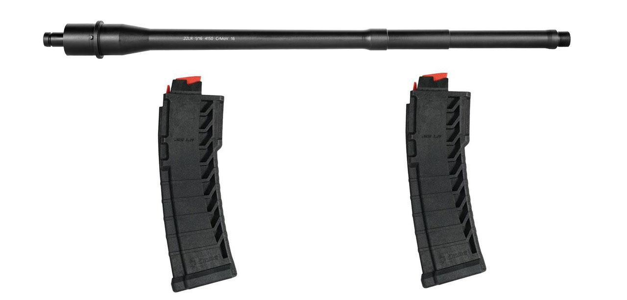 16" .22 AR Barrel, Pencil Lightweight Profile - .22LR + 2x RTB 25/10 ...