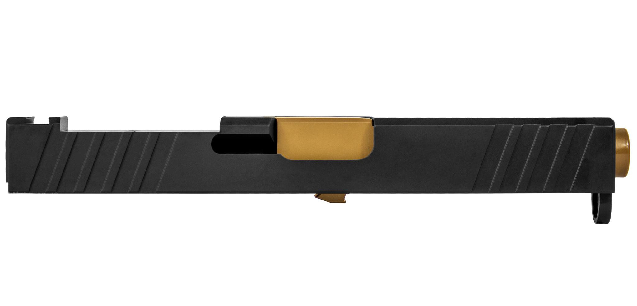 RTB G19 Slide W/ RMR Cutout + Drop In 9mm Barrel - FDE PVD Coated ...