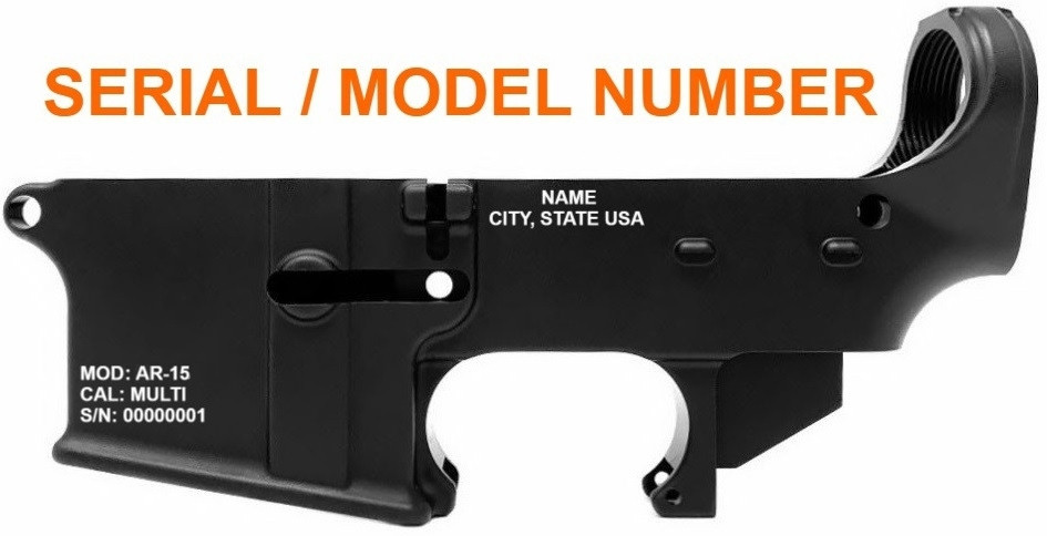 BLEM 80% Anodized Lower with Serial Number / Manufacturer Compliant ...
