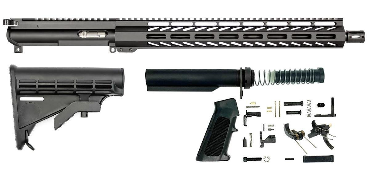 Rifle Build Kit - .22LR | BG Complete 16" Upper Receiver | 15" Slant ...