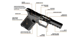 Glock 19 Gen 3 Style Build Kit W/ RMR Cutout - Black | Gold (TiN ...