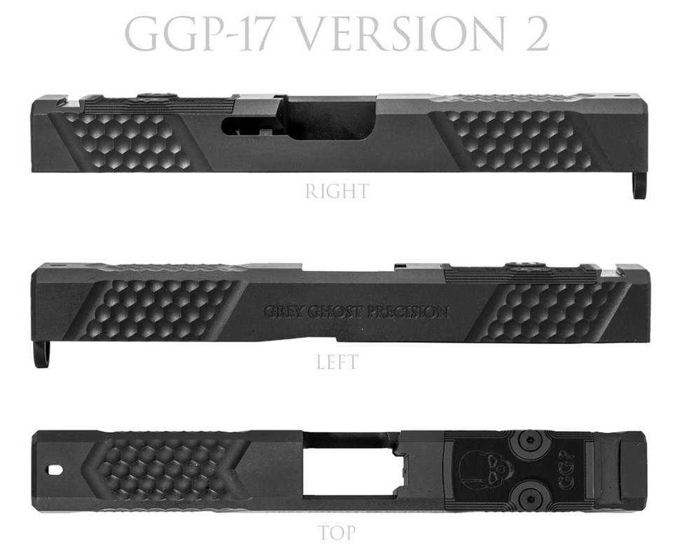 Grey Ghost GLOCK 17 Slide - Gen 3 - Version 2 - RMR Cut