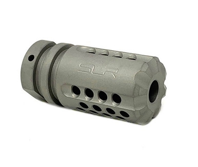 SLR Rifleworks Synergy Bead-Blasted Titanium 5.56 Mini Compensator
