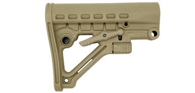 TS AR-15 Mil-Spec Carbine Stock Collapsible Polymer - Tan - RightToBear.com