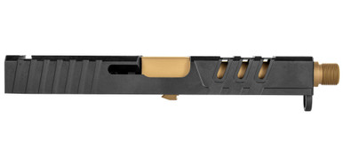 RTB G19 Lightening Cut Slide + Drop In 9mm Barrel (Threaded) - FDE PVD ...